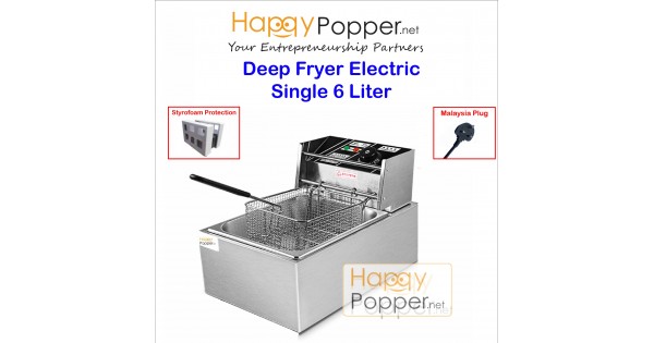 Deep Fryer 6 Liter Single Tank ( Electric ) DF-M0004 6升单缸电热炸炉