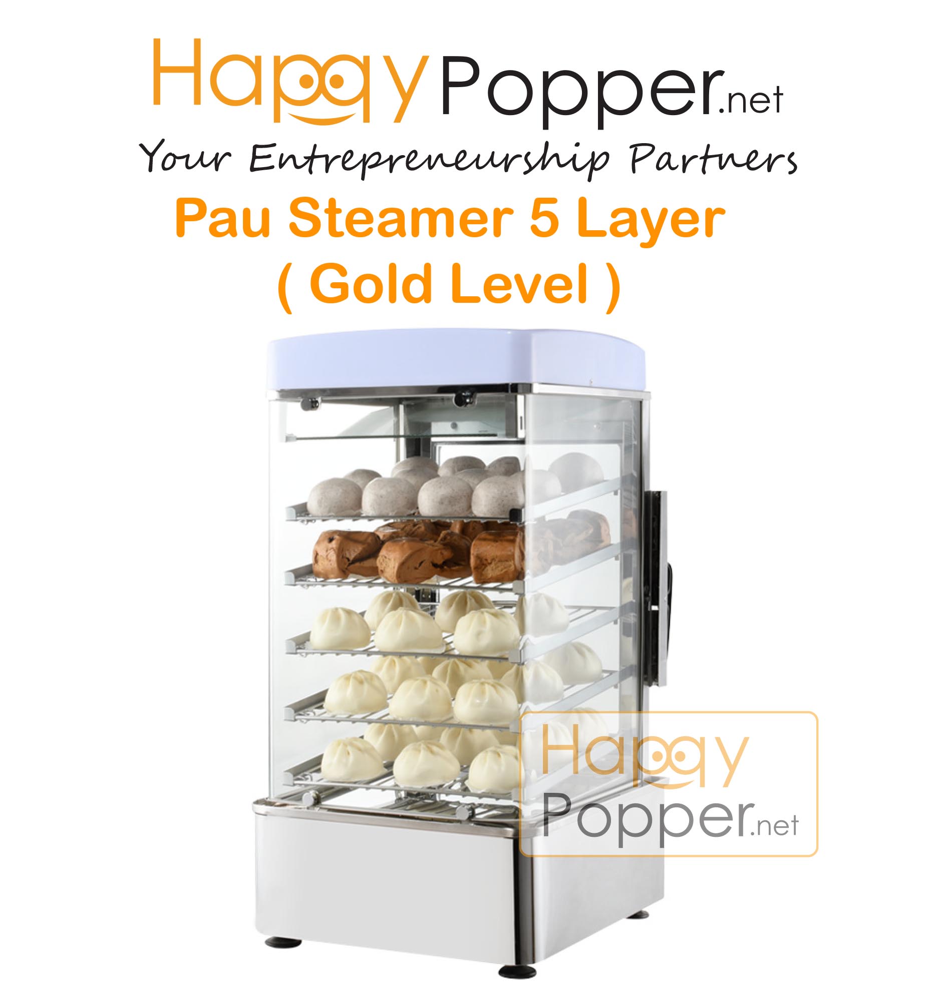 Pau Steamer 5 Layer ( Electric ) ( Gold Level ) SM-M0009 电热厚款5层蒸包机