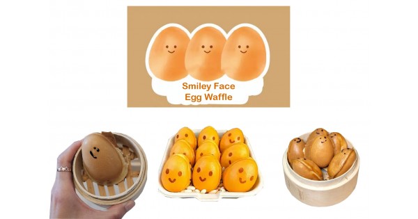 Smiley Face Egg Waffle Series