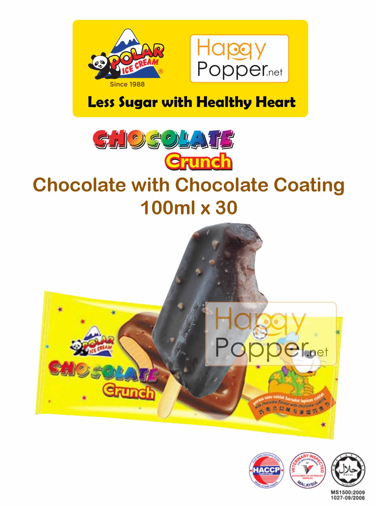 Polar Chocolate Crunch Chocolate Coating 100ml x 30