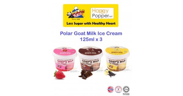 Polar Goat Milk Ice Cream 125ml x 3