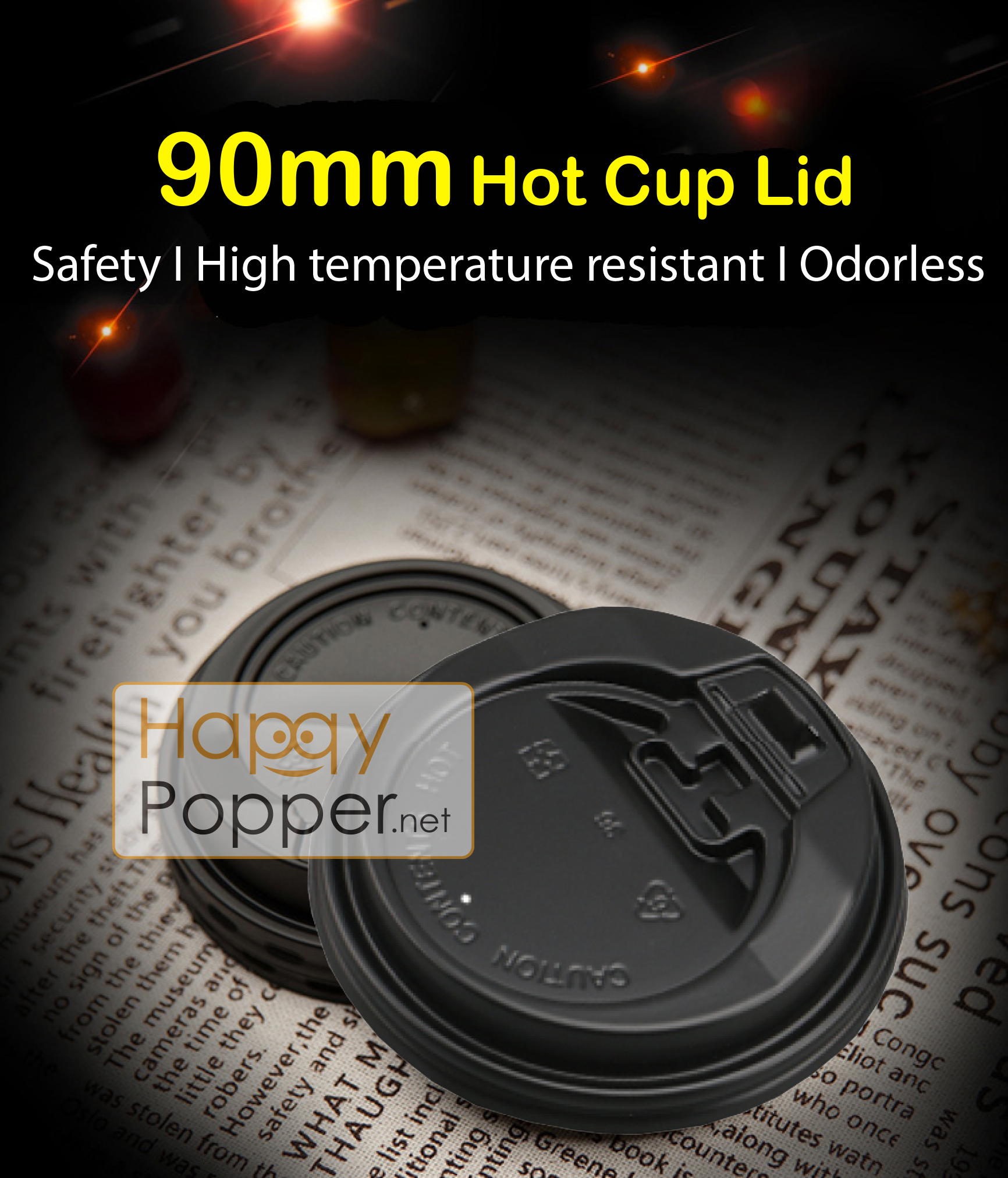 Ripple Hot Cup Lid 90mm ( 50 pcs / Rolls ) (1000 pcs / Ctn ) ( Lid Only ...