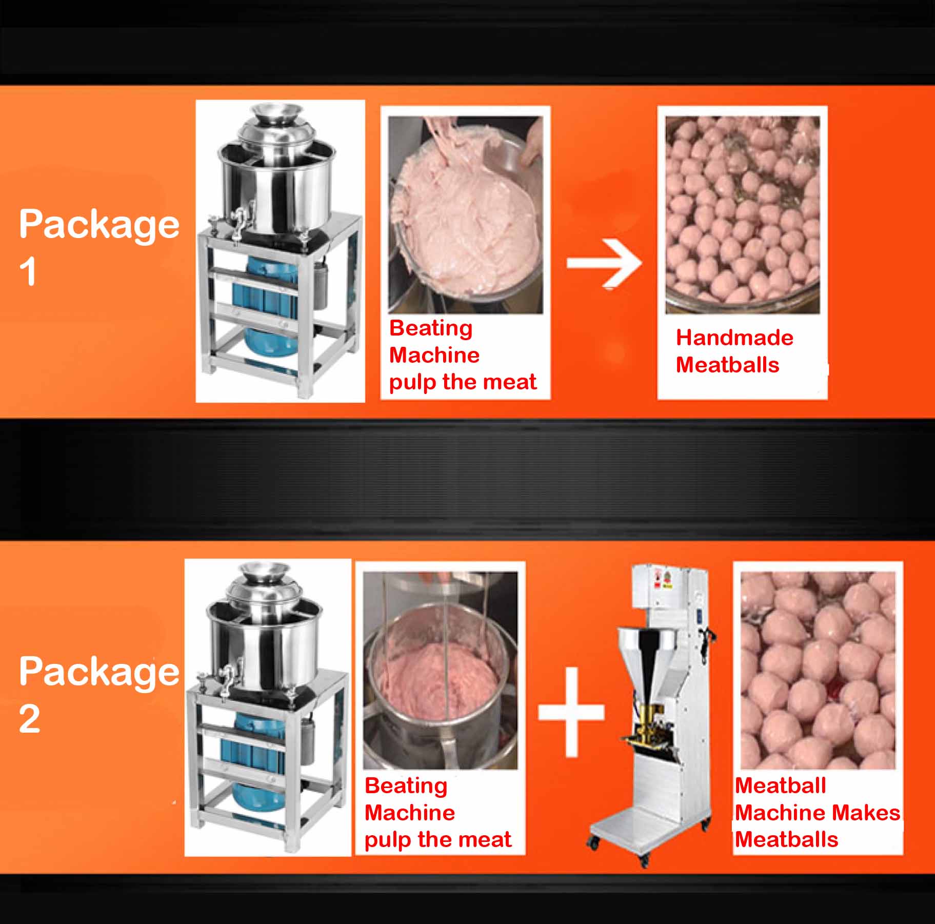 Meatball Beater Beating Grinder Machine ( Meat , Fish , Onion , Chili ...