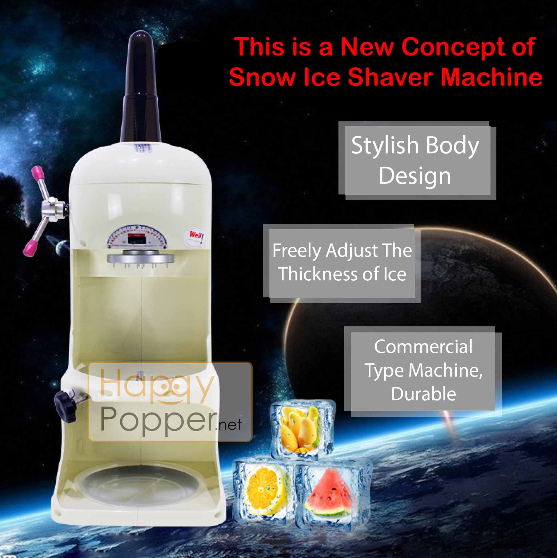 Snow Ice Shaver Machine ICE-M0004 绵绵冰机