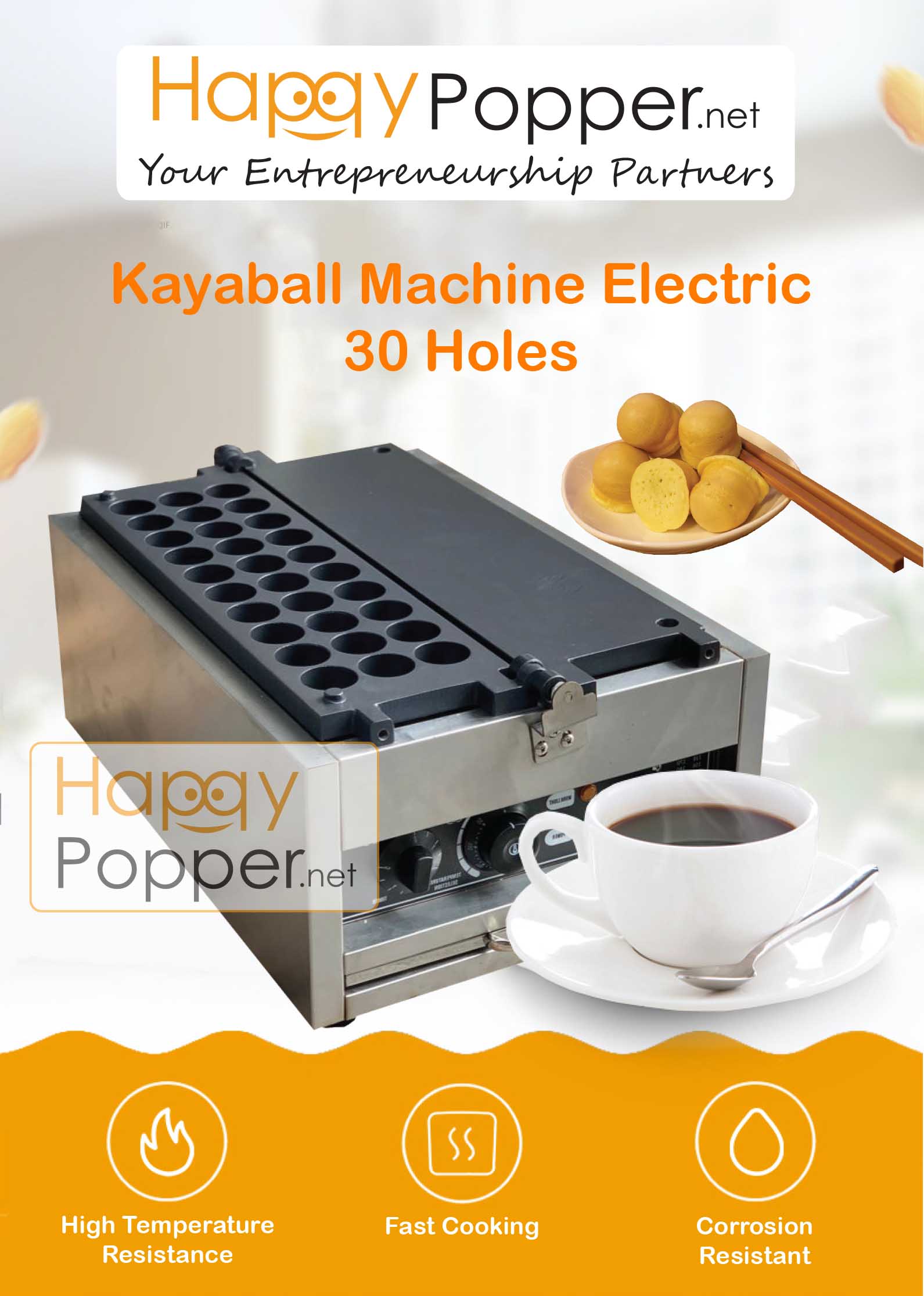 Kayaball Machine Electric 30 Holes KB-M0001 电热30孔加椰球烘焙机