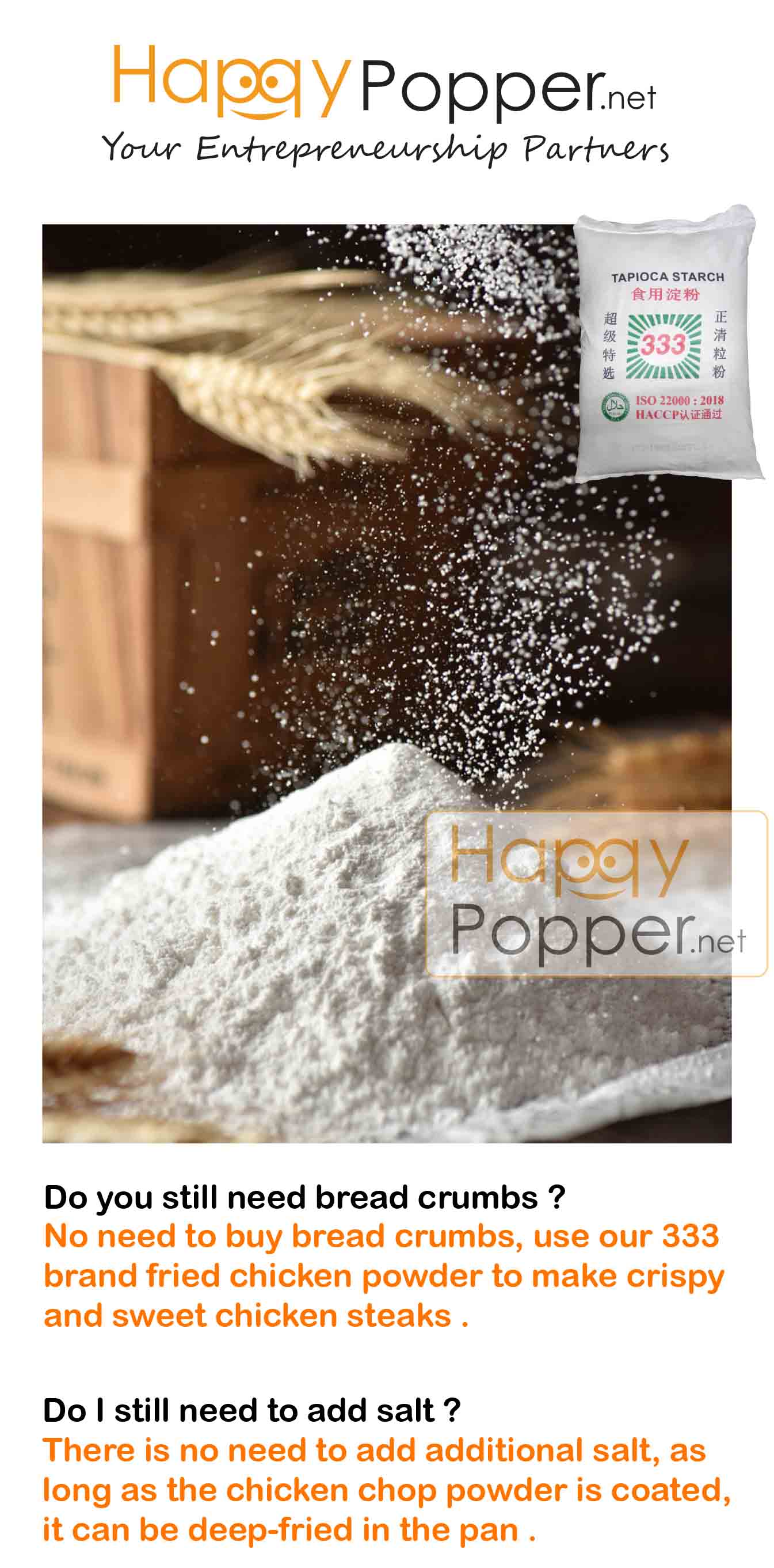 Tapioca Starch ( Coarse ) Tepung Ubi Kayu ( Kasar ) 20kg FC-P0002 ...