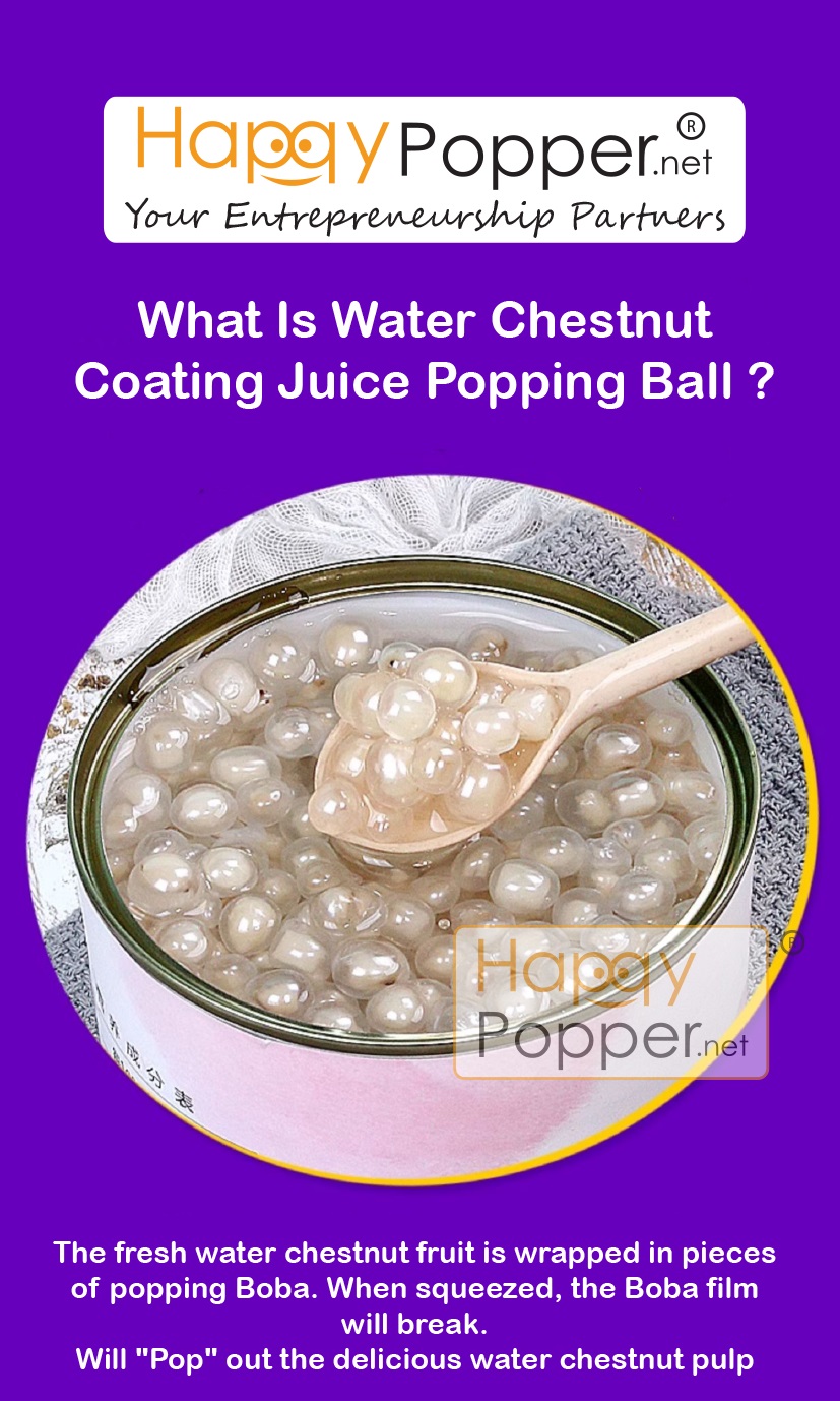 Popping Boba Pearl Coating Juice Ball Water Chestnut 850g BT-J0027 (12 ...