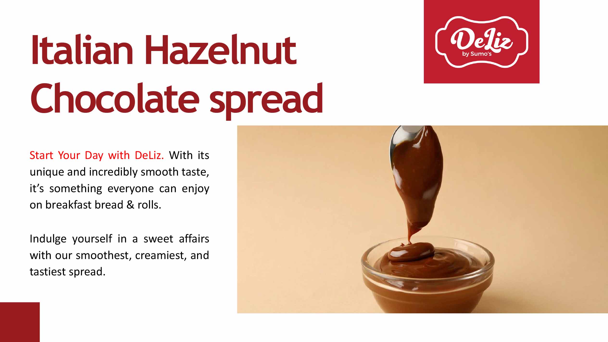 Hazelnut Chocolate Spread ( Deliz Italian ) 3kg ( 4/Ctn ) WF-I0038 ...